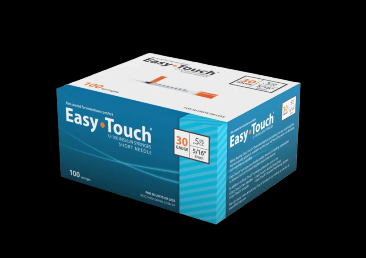 Easy Touch Syringes 30g 0.5ml 5/16" – Peptide Test