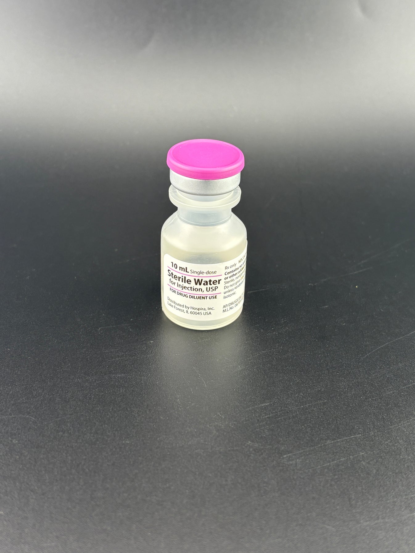 Pfizer Hospira Sterile Water – 10 mL – Peptide Test
