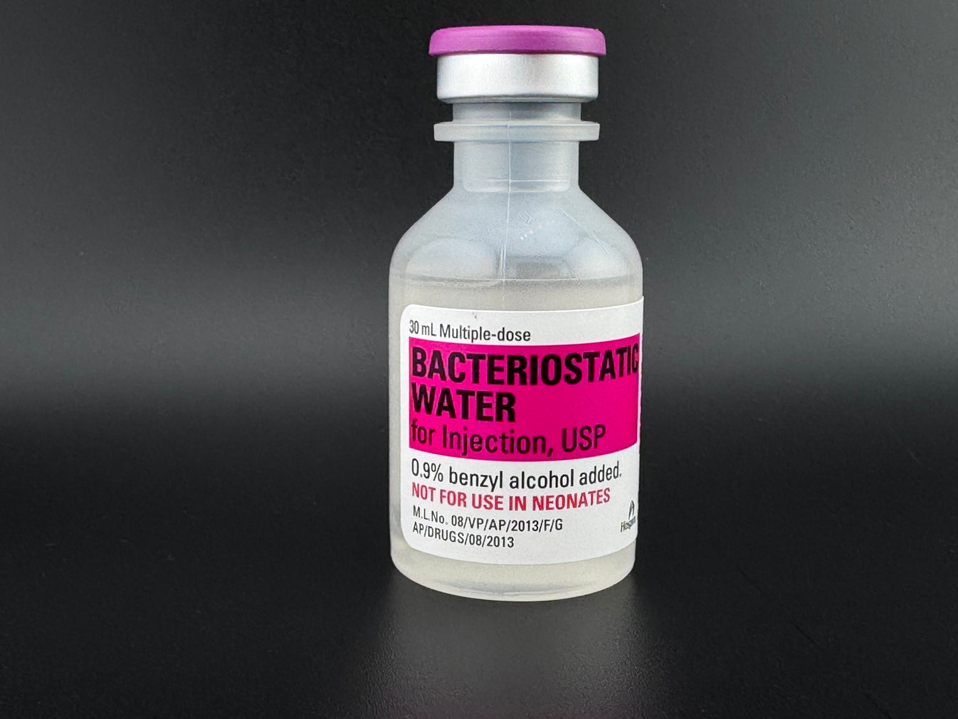 Pfizer Hospira Bacteriostatic Water – 30 mL – Peptide Test