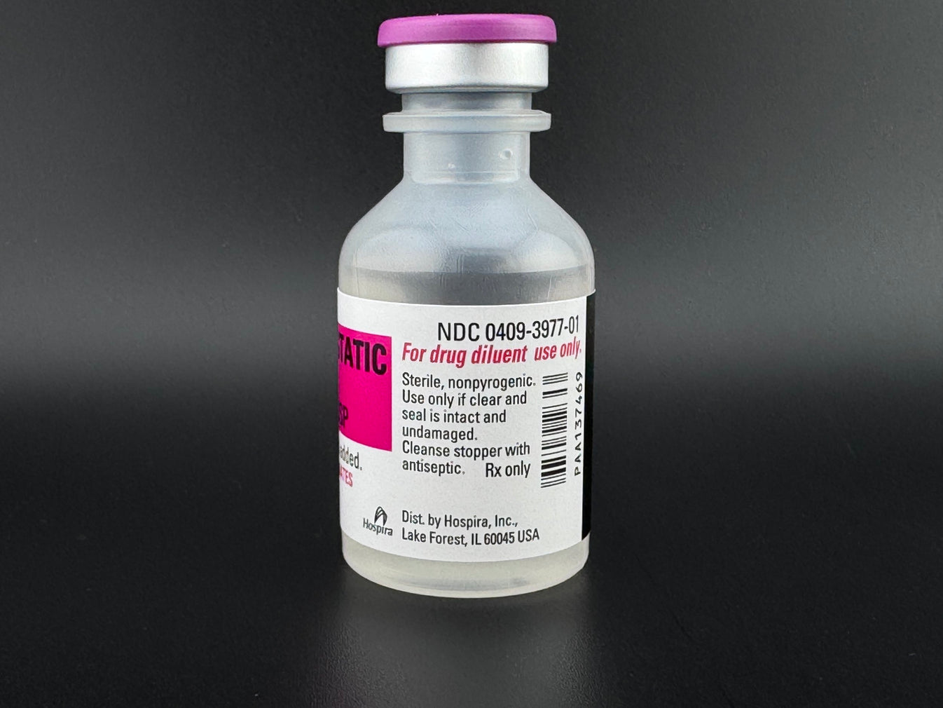 Pfizer Hospira Bacteriostatic Water – 30 mL – Peptide Test